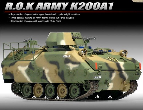 Academy 1/35 R.O.K ARMY K200A1 Korean Armored Vehicle Plastic Model Kit #13292 | eBay