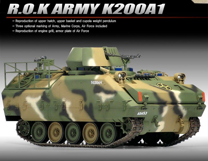 Academy 1/35 R.O.K ARMY K200A1 Korean Armored Vehicle Plastic Model Kit #13292 | eBay