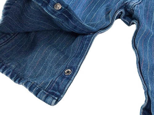 Vintage OshKosh B Gosh Carpenter Toddler Overalls Pinstripe Snap legs ...