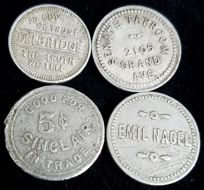 Lot of 4 Different Maverick Good For Trade Tokens #8 | eBay