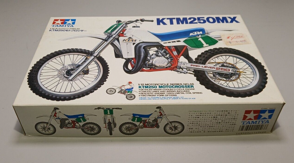 TAMIYA 1446 1/12 Scale KTM 250MX Motocrosser Oshika Tamiya Open Box | eBay