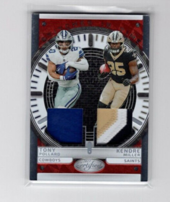 2023 Panini Certified Stitches in Time Dual Patch Tony Pollard Kendre ...