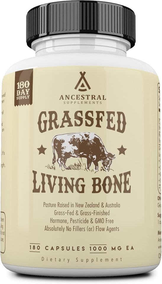 Grass Fed Beef Living Bone Supplement, Bone Meal Capsules Support Bone ...
