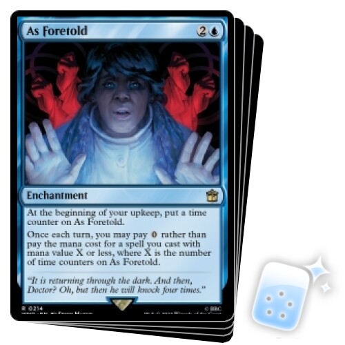 AS FORETOLD X4 Universes Beyond: Doctor Who Magic MTG MINT CARD | eBay