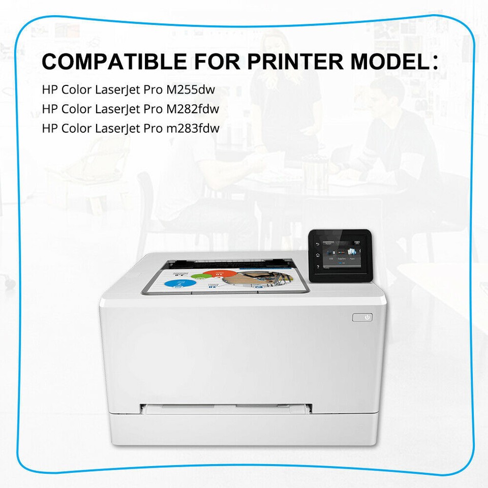 W2110A For HP 206A 206X Toner W2110X Laserjet Pro MFP M283cdw M283fdw ...