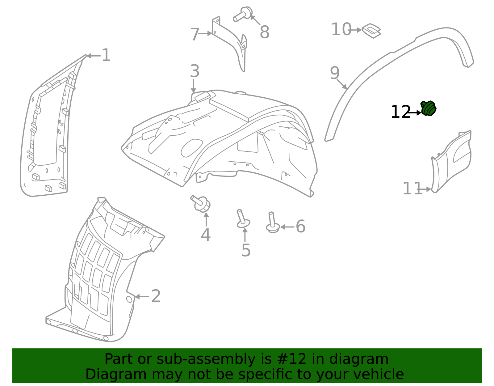 Land Rover Door Trim Molding Clip Set X10 Genuine LR112137 for sale ...