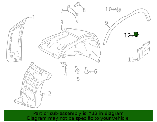 Land Rover Door Trim Molding Clip Set X10 Genuine LR112137 for sale ...