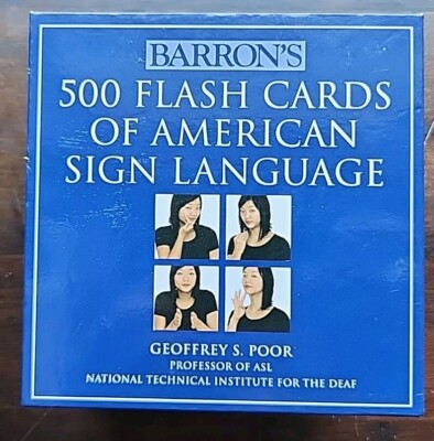 500 Flash Cards of American Sign Language by Geoffrey S. Poor (2009 ...