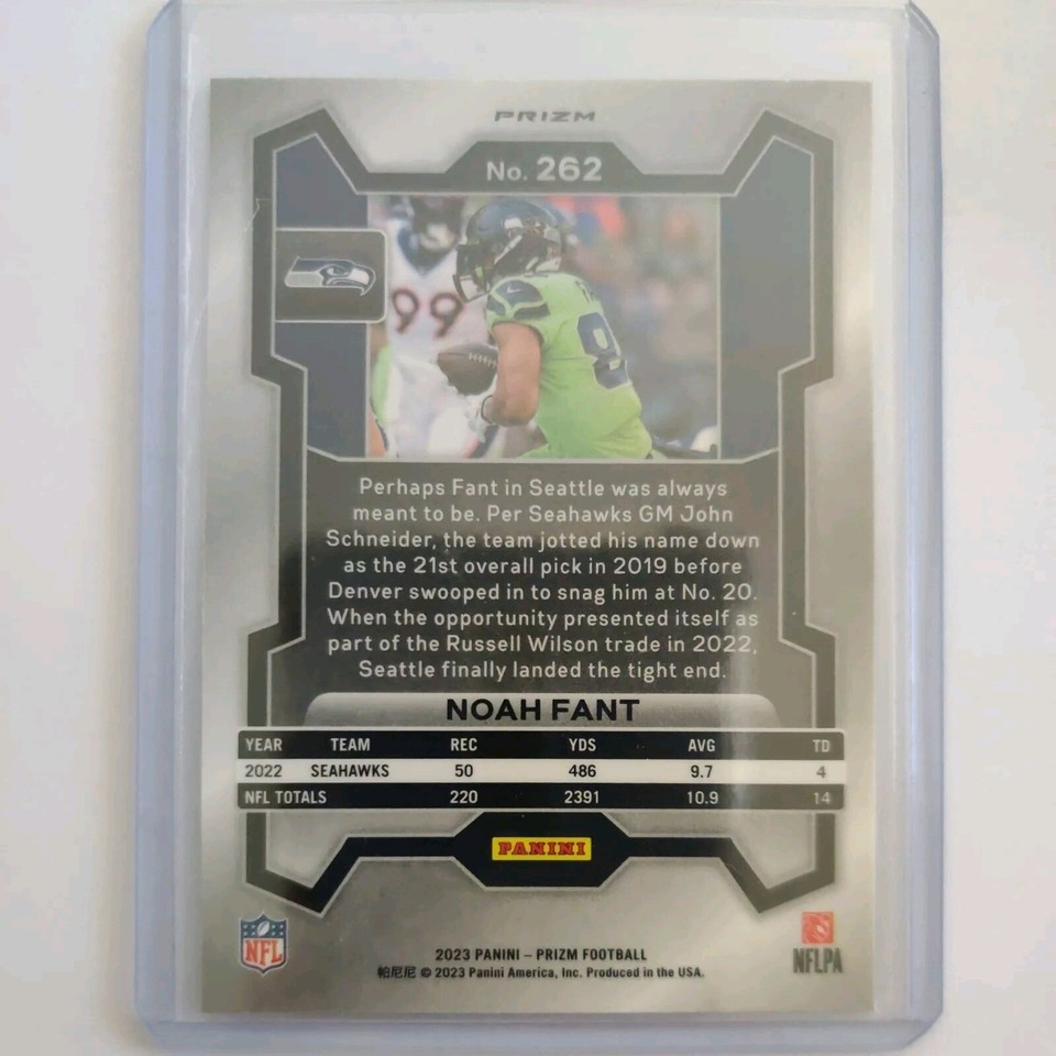 2023 Prizm Football Noah Fant - Green hyper 152/175 Seahawks | eBay