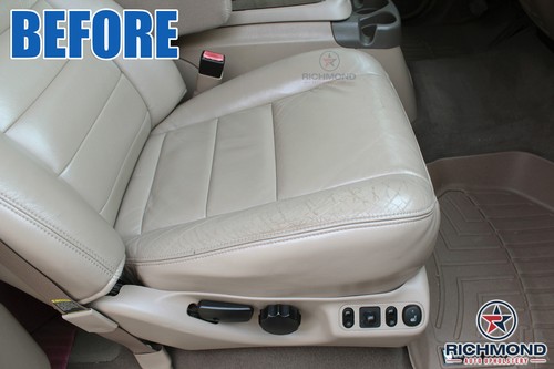 03 04 Ford Excursion Limited PASSENGER Bottom Replacement Leather Seat ...