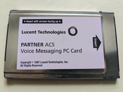 Avaya Lucent Partner ACS Voice Messaging PC Card 98 DR 03 98dr03 | eBay