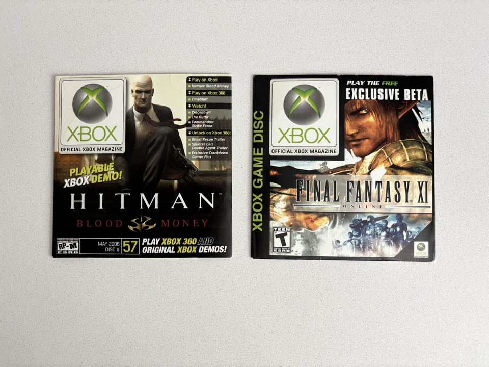 Official Xbox Magazine Demo Disc Lot of 2 Discs (Original Xbox) Play ...
