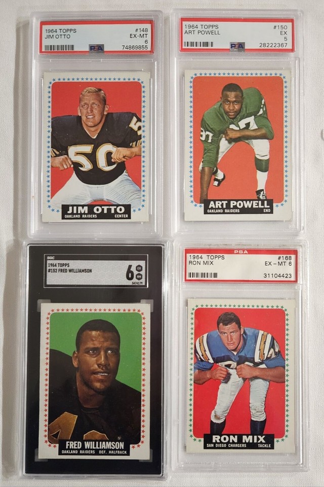 1964 Topps Football Complete Set W/All HOF’s GRADED MINT (BEST DEAL ON ...