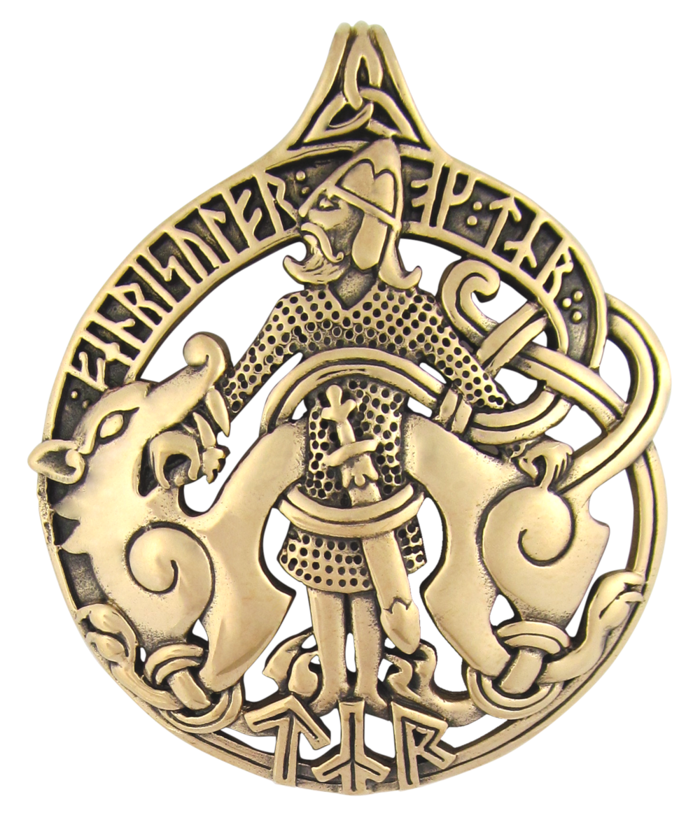 Bronze Tyr Pendant by Dryad Design - Asatru Norse Viking Runes Pagan ...