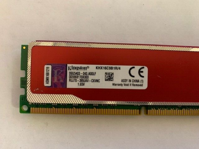 KINGSTON HYPERX RED 4GB DDR3-1600MHz PC3-12800 1.65V KHX16C9B1R/4 | eBay