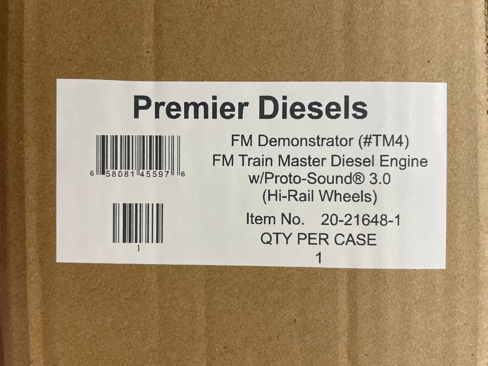 MTH 20-21648-1 FM Demonstrator #4 Trainmaster H-24-66 Diesel Engine PS3 ...