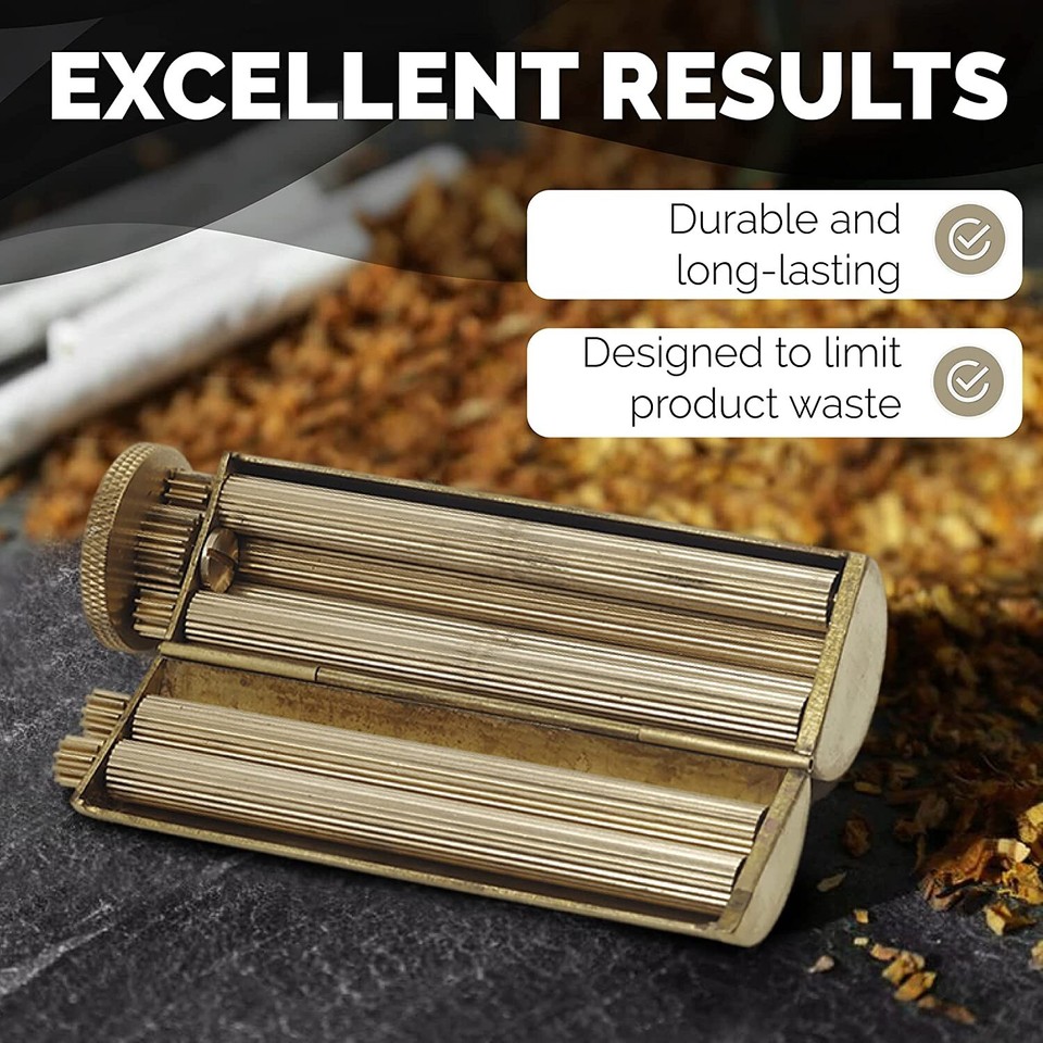 Vintage Cigarette Roller – Beautiful Brass Manual Roller - Practical ...
