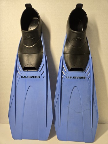 Pacifica US DIVERS SNORKEL SCUBA DIVING FLIPPERS SIZE 5-6 38-39 BLUE | eBay