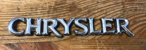 Chrysler Emblem Vintage Nameplate Chrome Label Badge Car Auto | eBay