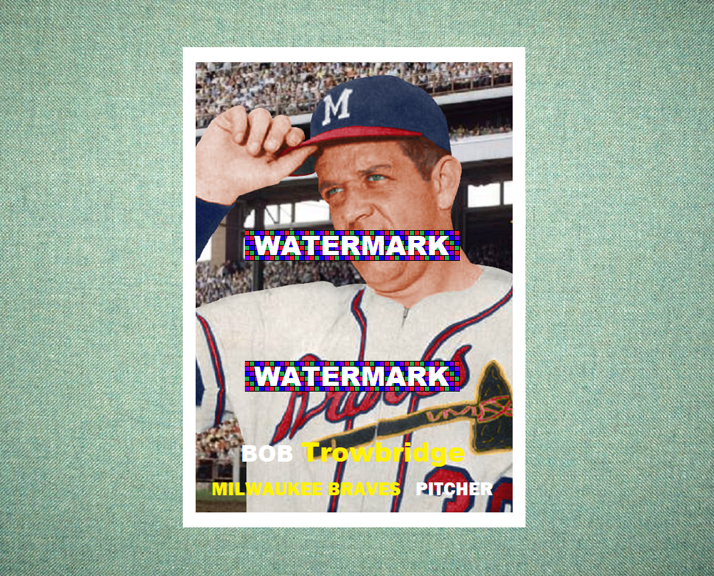 Bob Trowbridge Milwaukee Braves 1957 Style Custom Baseball Art Card | eBay