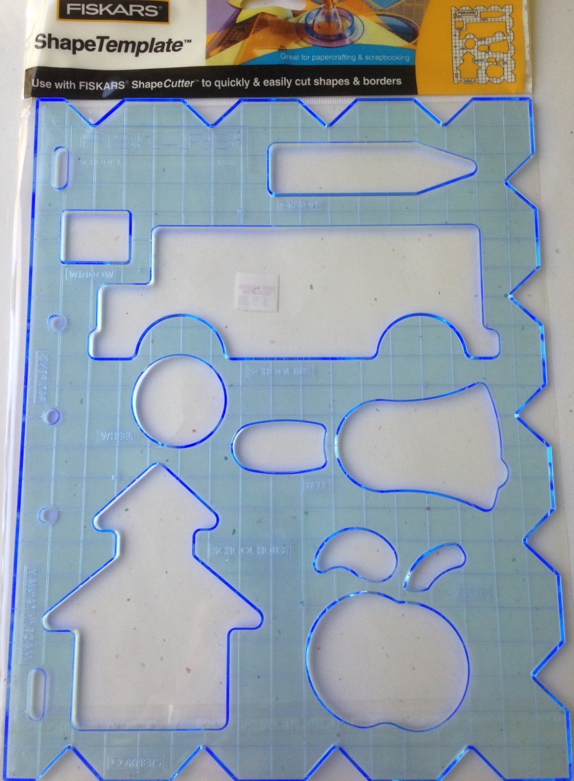 Fiskars Shape Template Set -School 1/Corner Border - 4866 - NEW | eBay