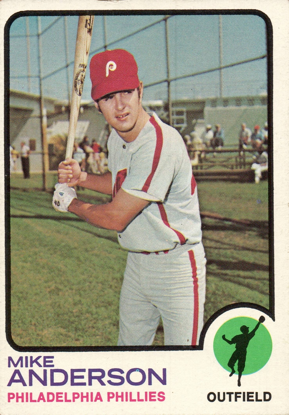 1973 Topps #147 Mike Anderson Philadelphia Phillies | eBay
