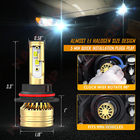 Pair 2-sides 9007 LED Headlight Bulbs Kit 6000K White High Low Beam ...