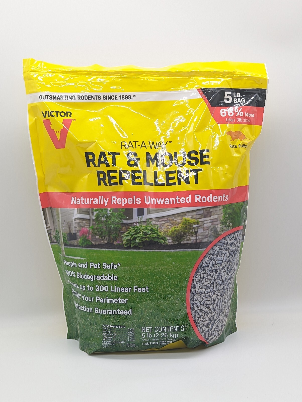VICTOR Rat a Way Rats Mouse Mice Repellent Granules Non Toxic Poison 5 ...