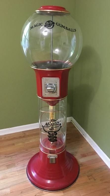 The Magic Disk Man Gumball Machine Replacement Top Lock and Key ...