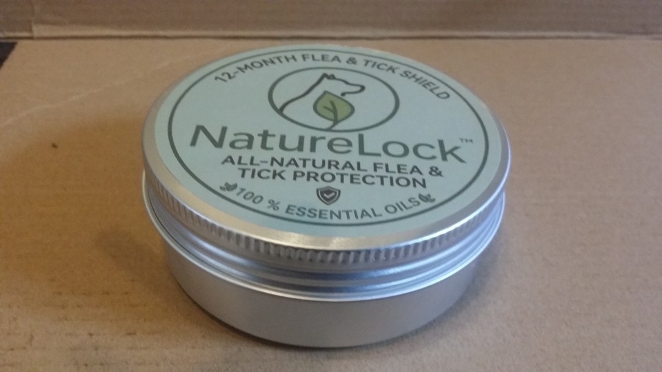 NatureLock Flea & Tick Collar / Tag for Dogs, 12 Month All Natural ...