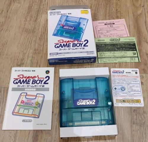 SUPER GAME BOY 2 Adapter Nintendo Gameboy Famicom SHVC-A-SGB2 Box SHVC ...