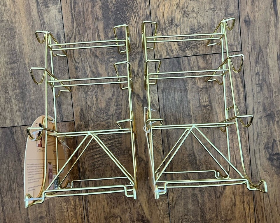 Blogilates Adults Women Men Fitness Pilates Weight Rack Gold 4 Tier (2 ...