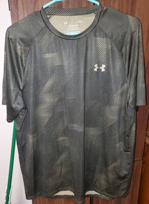 Under Armour T Shirt Mens Size Large Active Work Out Short Sleeve Tech ...