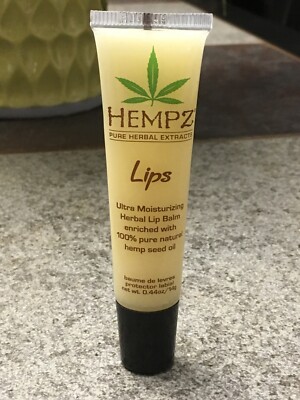 HEMPZ LIPS LOT OF (5)PURE HERBAL EXT 0.44 OZ ULTRA MOISTURIZING W 100% ...