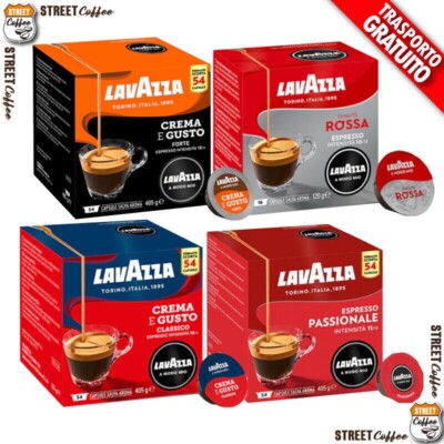 216 CAPSULE CAFFè LAVAZZA A MODO MIO QUALITA ROSSA CREMA E GUSTO ...