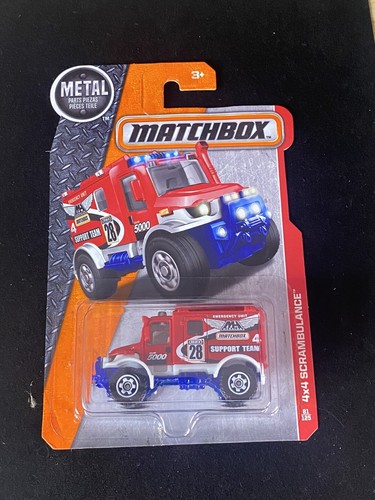 Matchbox MBX Heroic Rescue 4x4 Scrambulance 81/125 Red Free Box ...