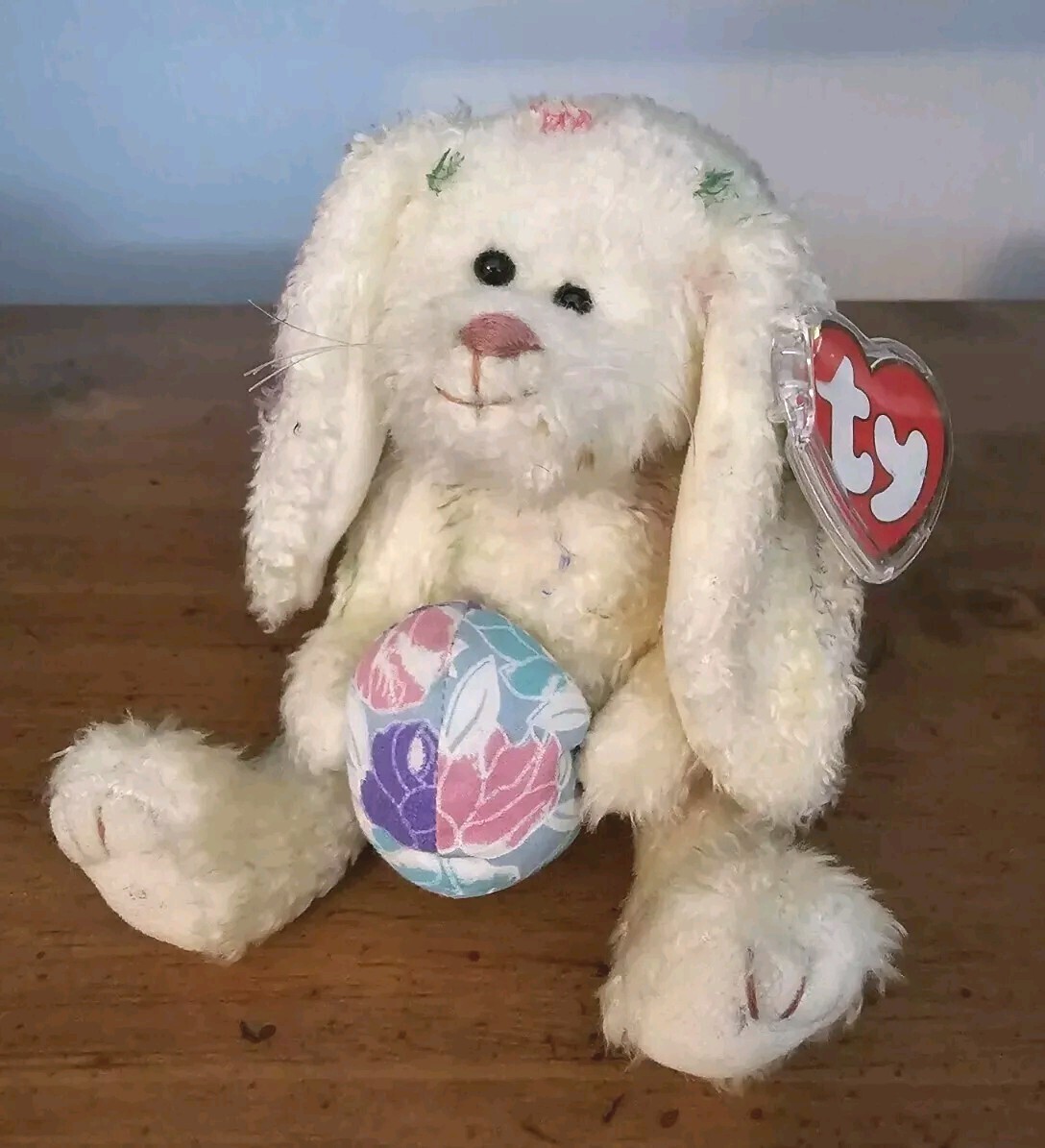 1993 TY Beanie Baby "GEORGIA" The Paint Splattered Easter Bunny Rabbit ...