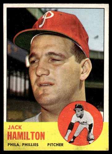 1963 Topps Jack Hamilton #132 Philadelphia Phillies Baseball Card | eBay