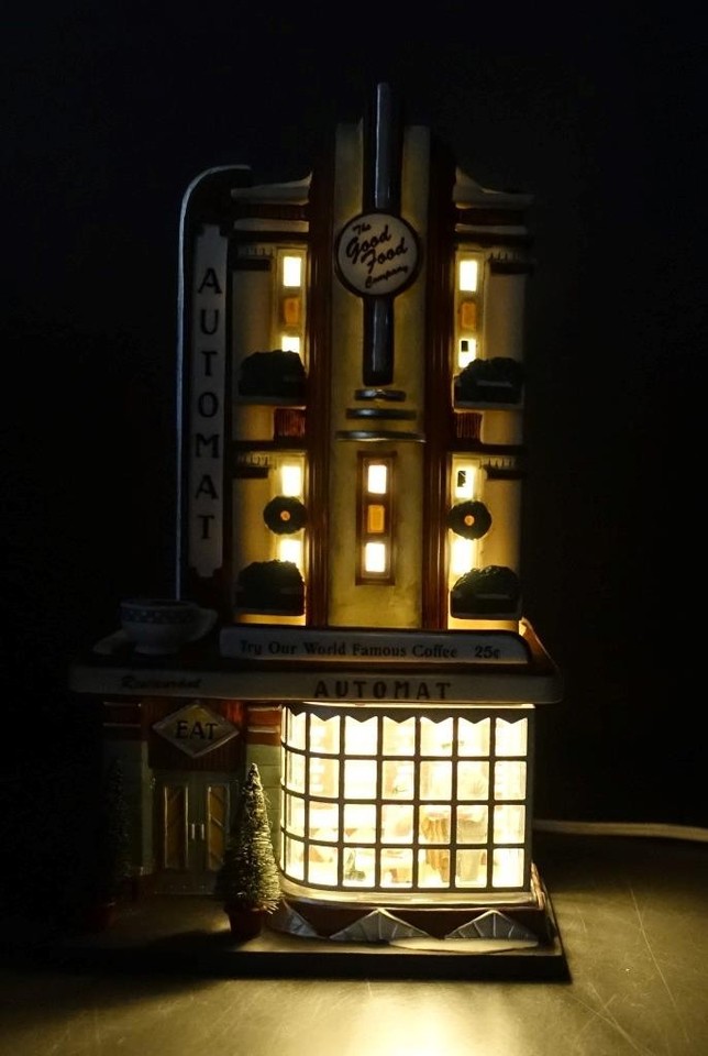 Dept 56 Light-up "Clark Street Automat" In The City Series Christmas ...