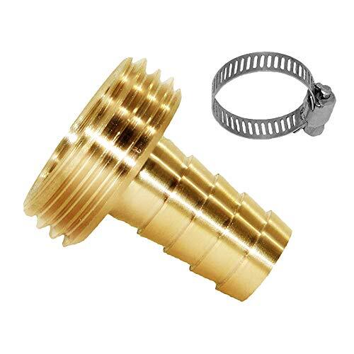 Garden Hose Pipe Connector1/2" Barb X 3/4" Male Ght Thread Brass ...