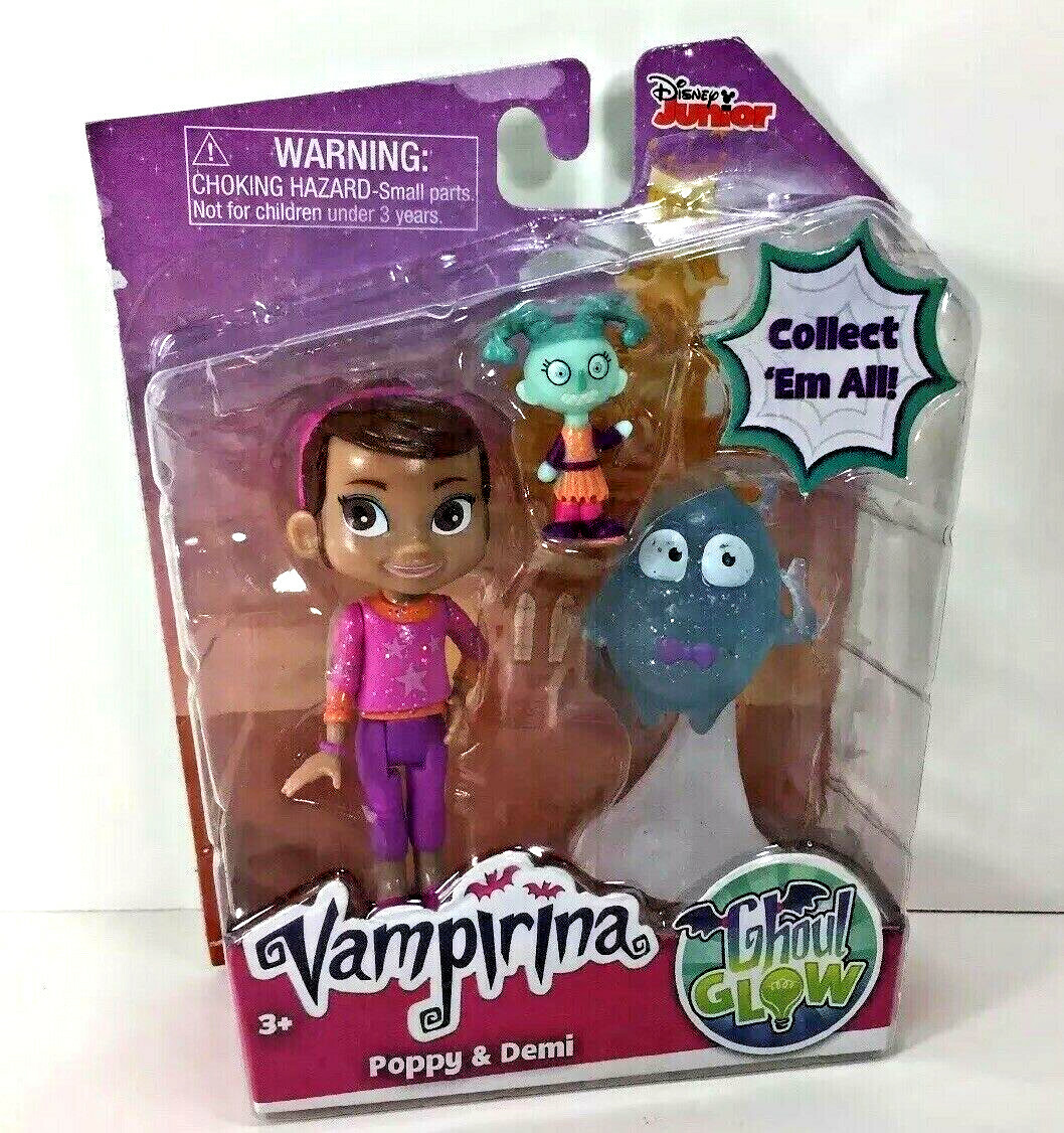 NEW Disney Vampirina POPPY & DEMI Ghost Ghoul Glow Figure CREEPY ...