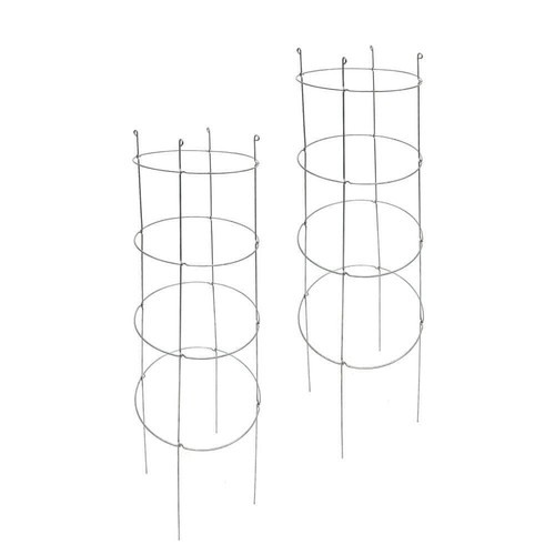 Glamos Wire Tomato Cages 54" H Heavy-Duty Galvanized Steel Collapsible ...