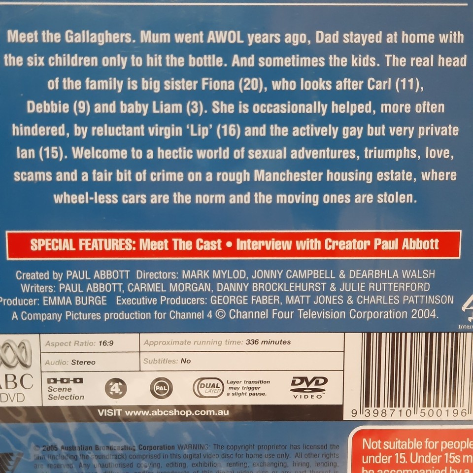 Shameless Season 1 British Comedy TV Series DVD Region 4 New ...