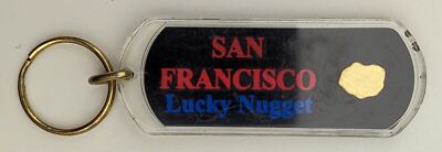 San Francisco Golden Gate Bridge Lucky Nugget Plastic Double Sided Key ...