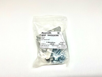 Bosch Rexroth 3842529386 Gusset w/ Fasteners 40x80 | eBay
