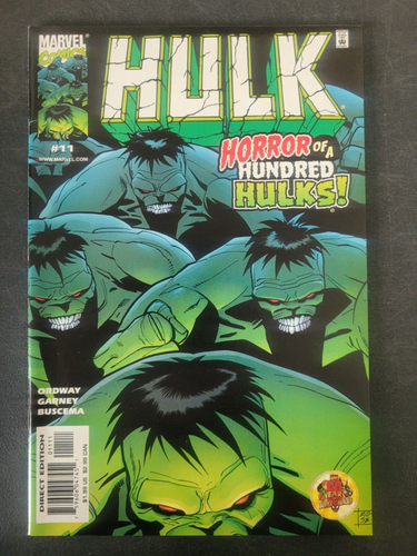 HULK #11 (2000) MARVEL COMICS RON GARNEY! RON FRENZ! SAL BUSCEMA! DOC ...