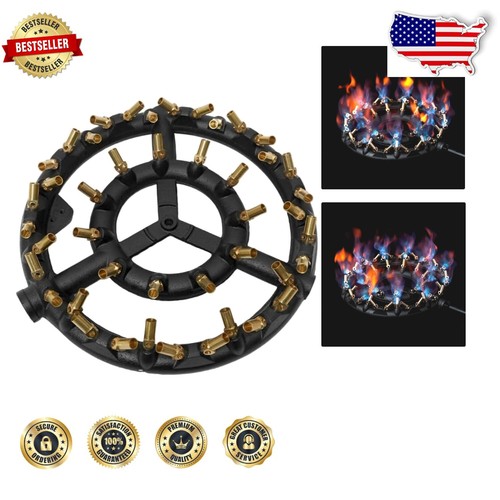 Commercial Grade Propane Jet Burner with 44 Tips - Perfect for Wok ...