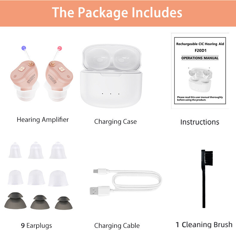 Invisible In-Ear Mini Aids Sound Voice Ear Hearing Digital Amplifier ...