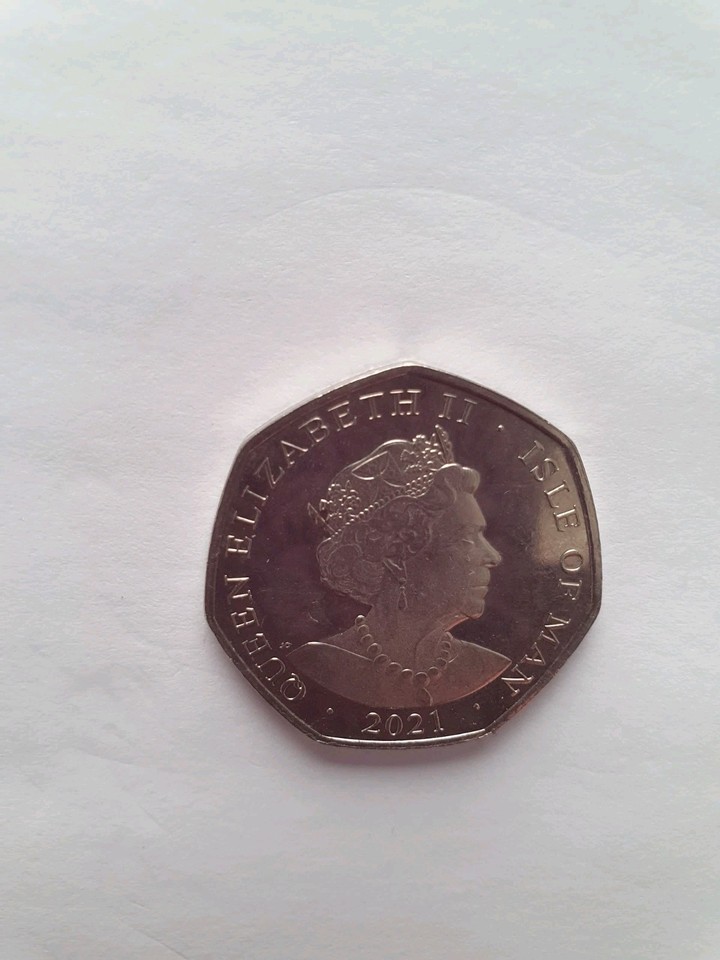Isle of Man 50p pence MANX LOAGHTAN RAM coin 2021 in good circulated ...