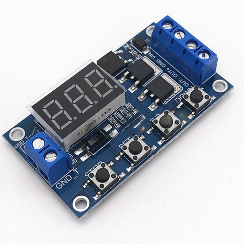 DC 5V 12V 24V LED Trigger Cycle Timer Delay Switch Turn Off/On Time ...